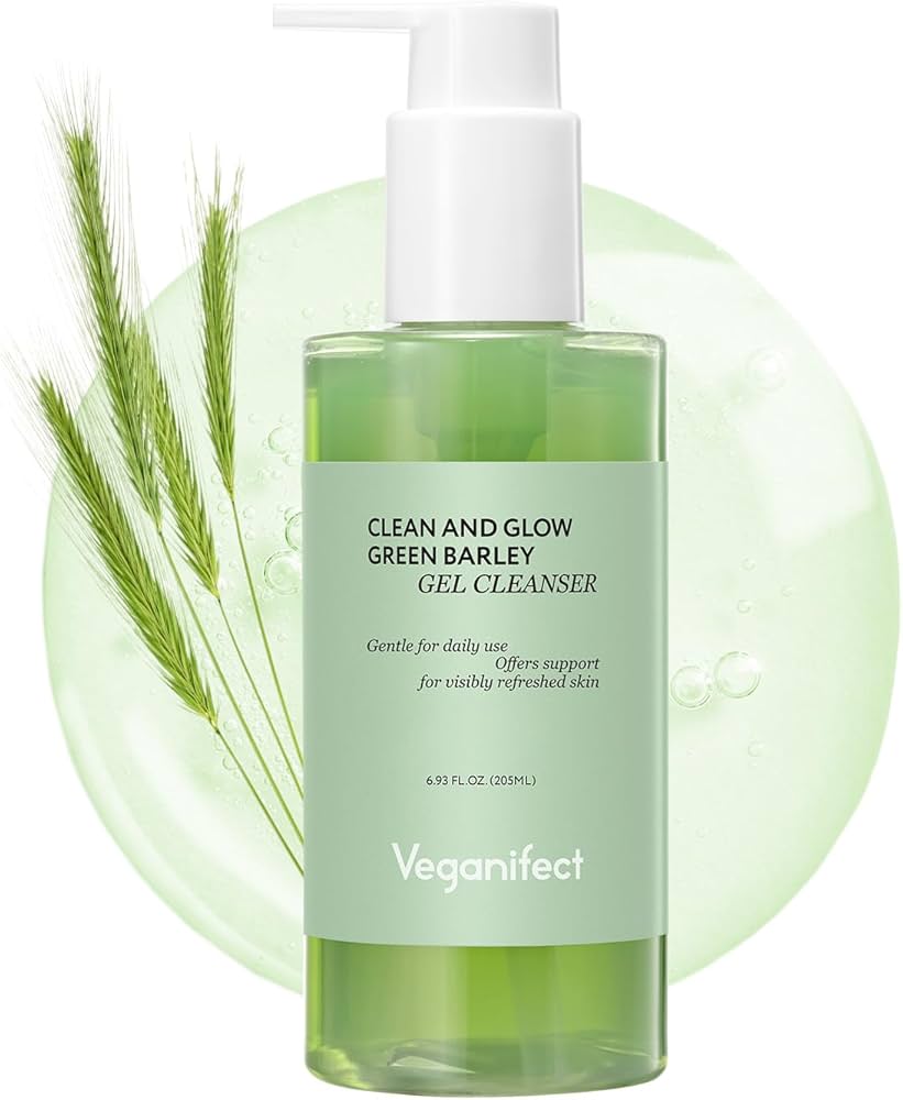 Veganifect Clean and Glow Green Barley Gel Cleanser - 205ml | فيجانفيك – Wonder Beauties