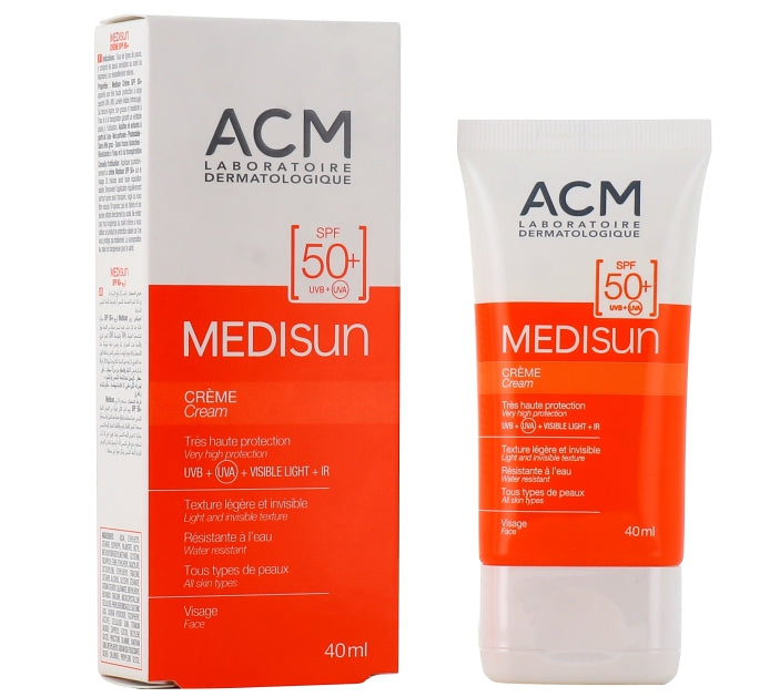 ACM Medisun Cream SPF 50 + Sunscreen Cream - 40ml | اي سي ام كريم واقي ...