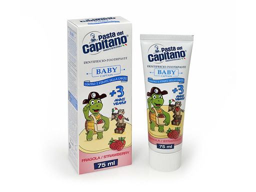 CAPITANO Baby Strawberry Toothpaste For Children From 3 Years - 75ml ...